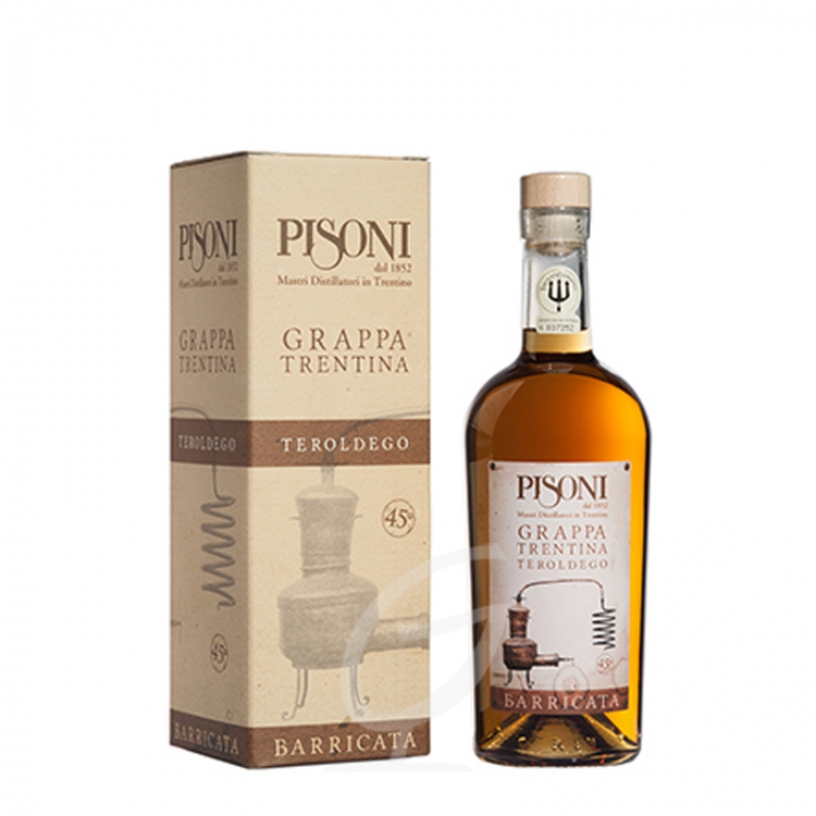 Grappa Barricata Teroldego Pisoni Italien Trentino